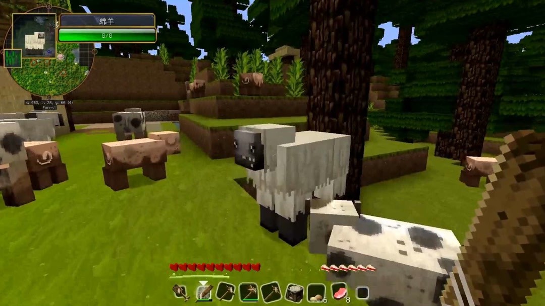 【Minecraft】我的世界生存系列 村庄里的小动物们聚集