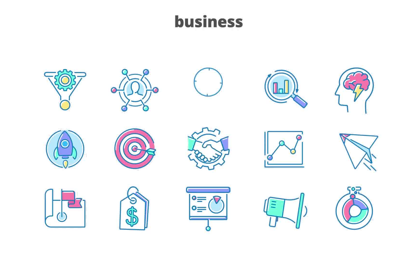 AE模板-生活常用动态图标模板