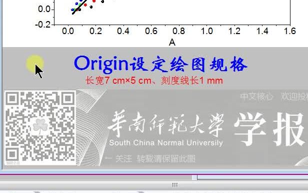 Origin按期刊投稿要求设定