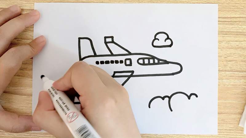 飞机的简单画法!