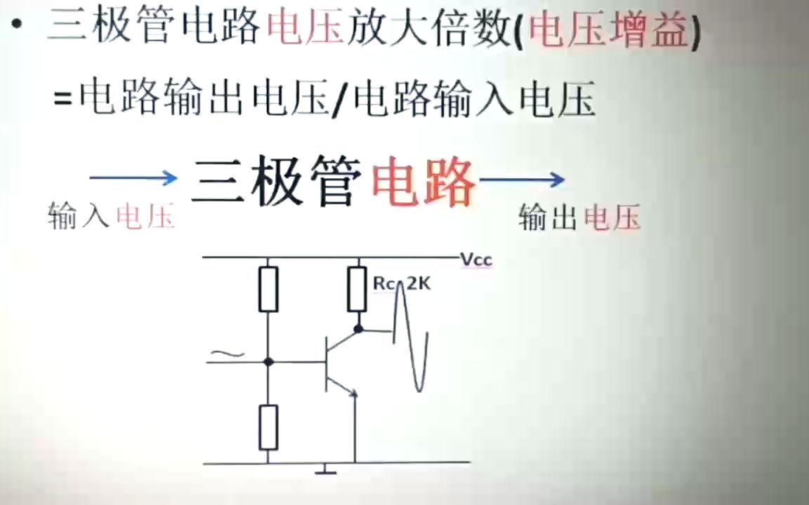 320-以三极管共E极放大电路为例,计算信号电压放大倍数