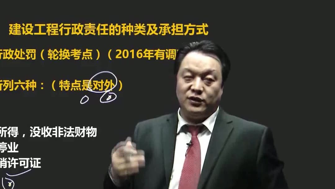 2018来学网来学教育二级建造师工程法规考试精讲班行政处罚60