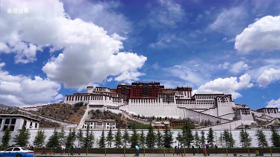 拉萨布达拉宫,象征西藏的雪域圣殿,被誉为世界屋脊的明珠
