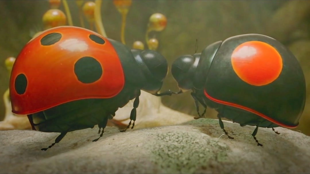 二星瓢虫救了一只七星瓢虫一命,还产生了感情,一部动画电影!
