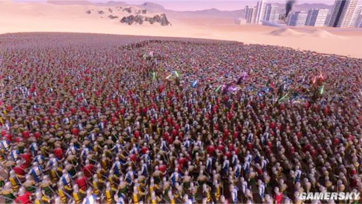 史诗战争模拟器游戏 1个美女战士vs3万僵尸