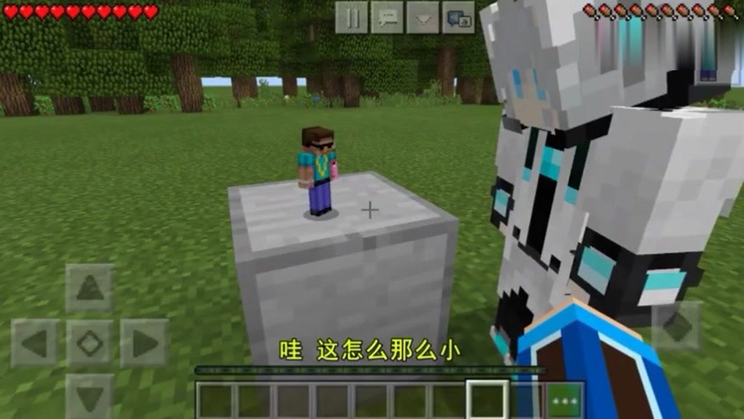 呆呆我的世界:黑科技纳米护甲,史蒂夫秒变蚁人,爆爆担心被踩死