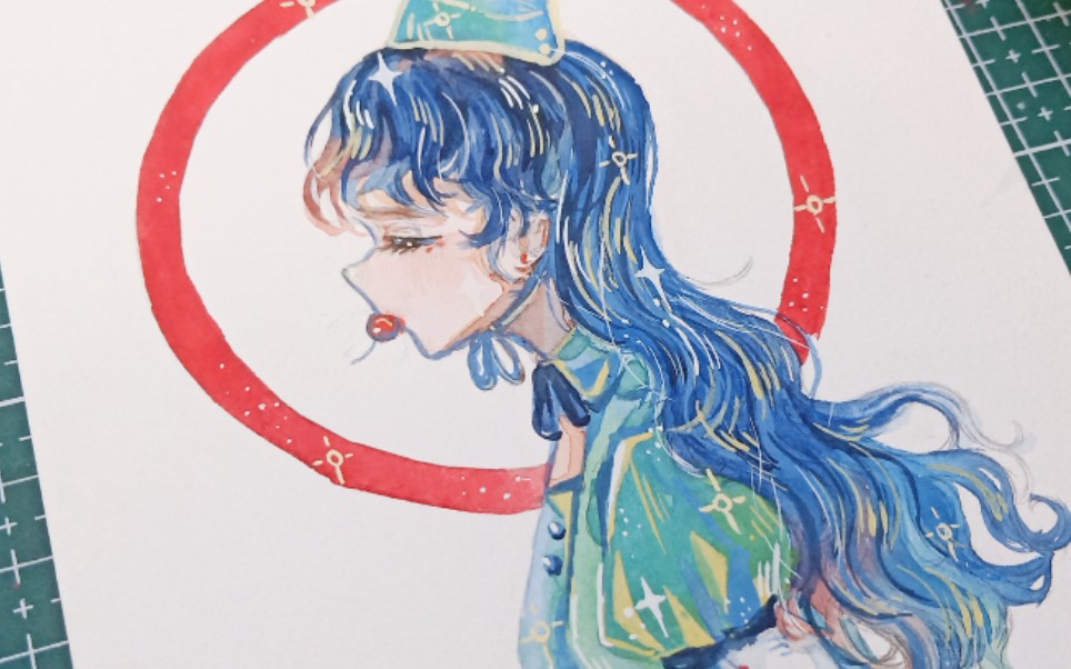 【夏诗】如何把水彩画出板绘的效果?干货教程来啦!