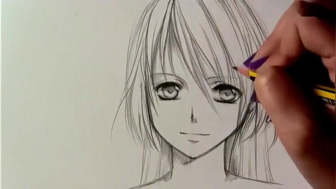 手绘漫画教程 女生的画法