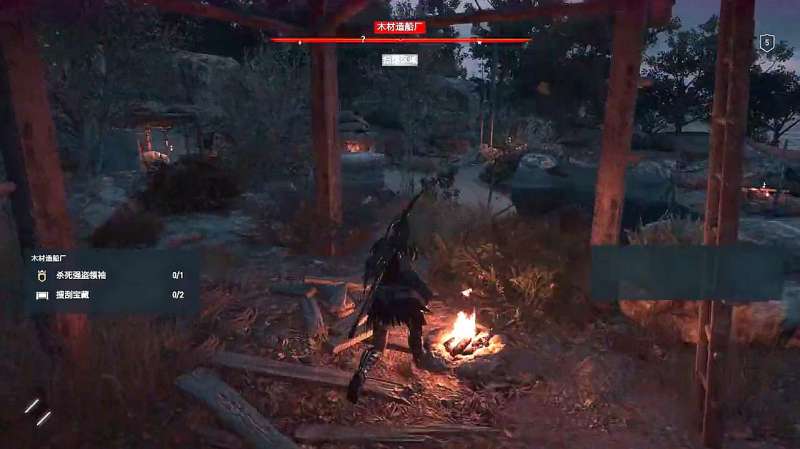 刺客信条:单骑闯“敌营”,今天这木材我是抢定了!秀一波操作!