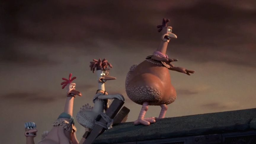 小鸡快跑:搞笑片段练习飞翔