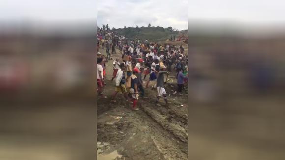 缅甸翡翠矿区实况