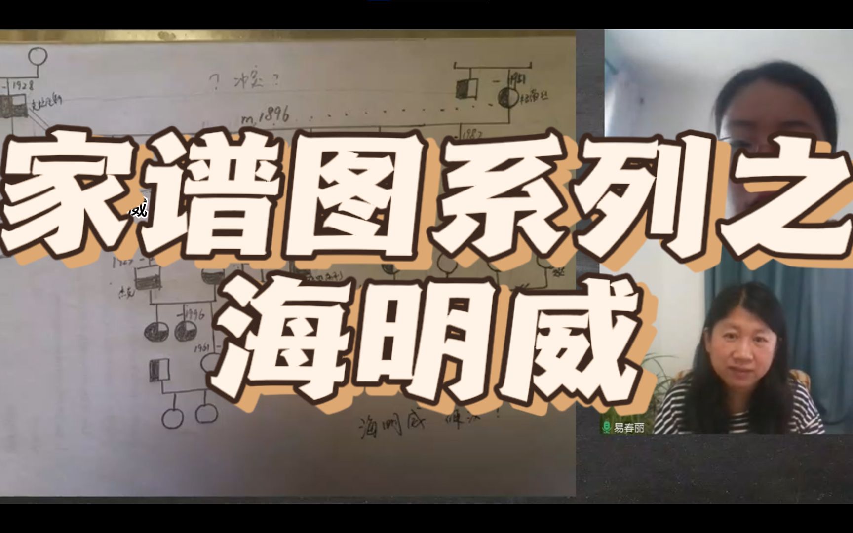 家庭治疗之家谱图系列——海明威家谱图