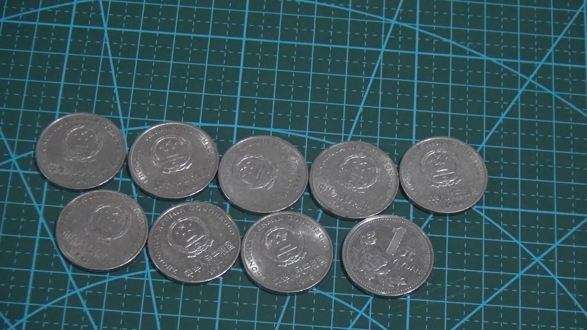 老三花硬币牡丹一元,一套市场价格已经翻了10倍