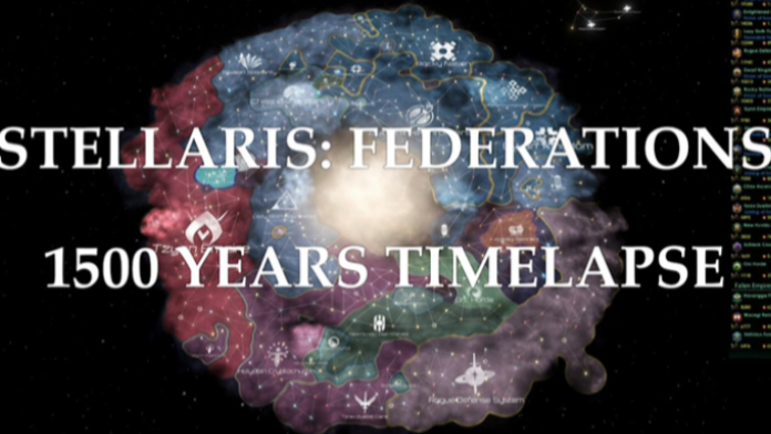 【群星(Stellaris)】10倍速延时摄影 - 1500年的联邦世纪大战