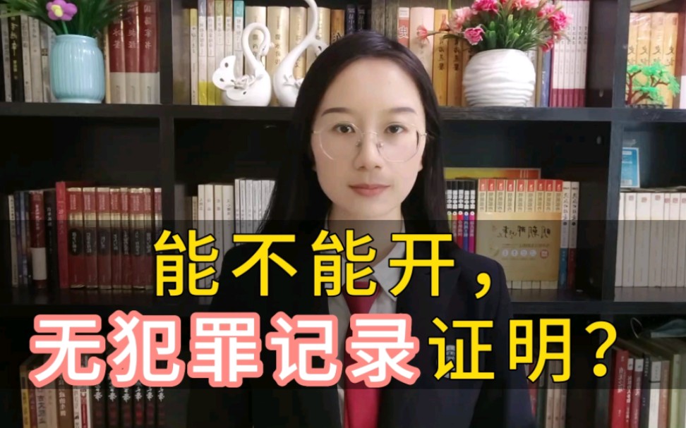 能不能开无犯罪记录证明?#无犯罪记录证明 #太原何律师 #律师普法