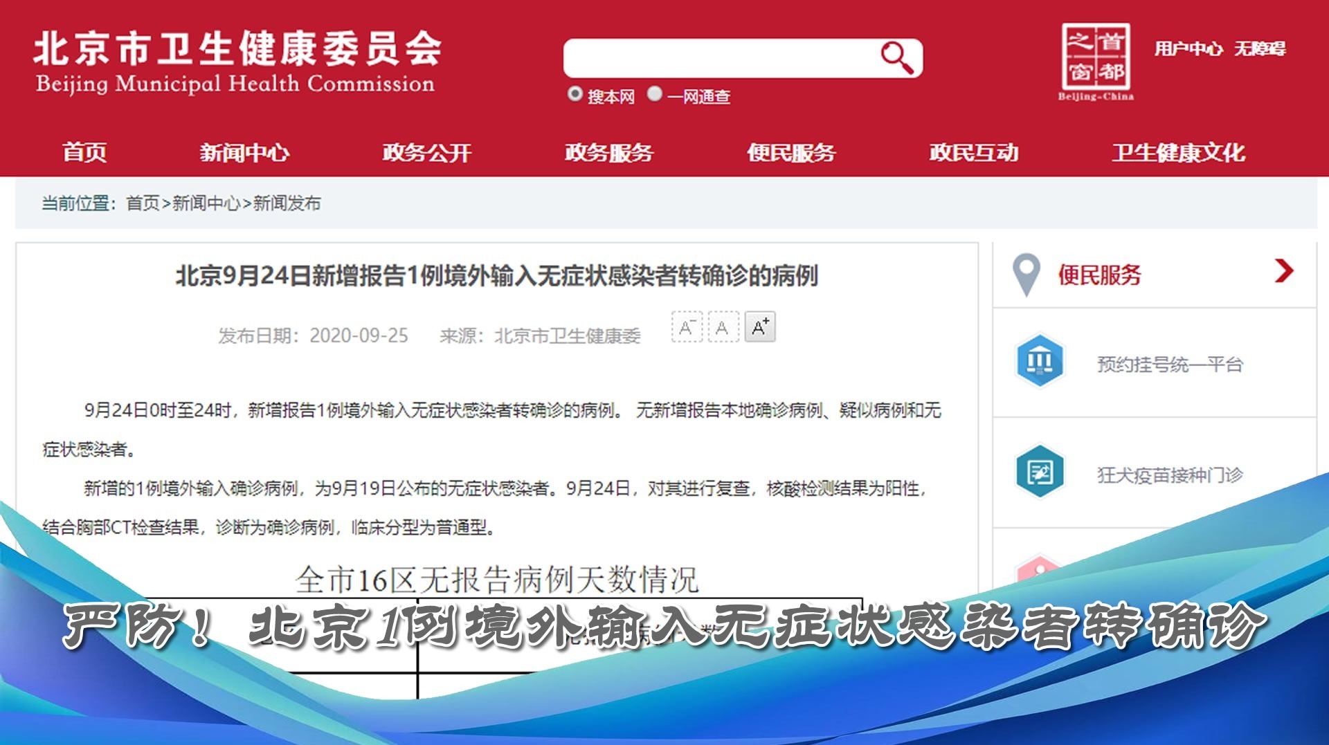 严防!北京1例境外输入无症状感染者转确诊