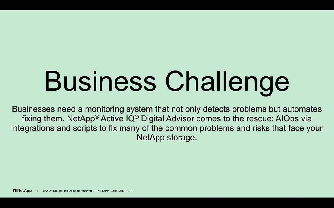 Automate Support and Maintenance Using NetApp Active IQ and AIOps