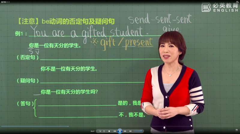 魔法师谢孟媛英语语法之be动词的用法