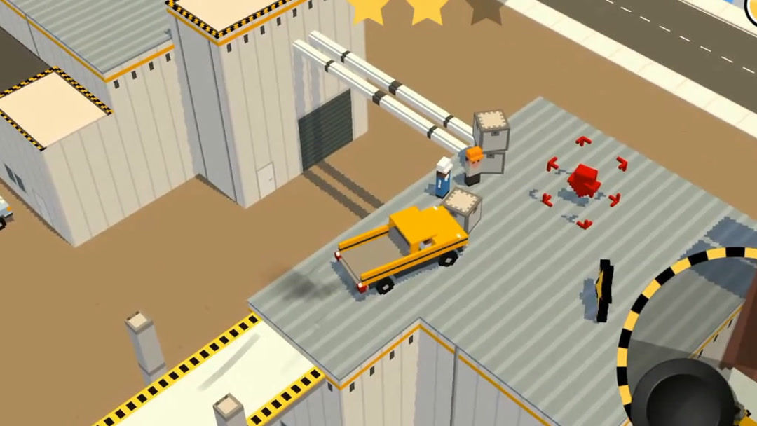 皮卡车工厂屋顶工作◎汽车模拟驾驶游戏