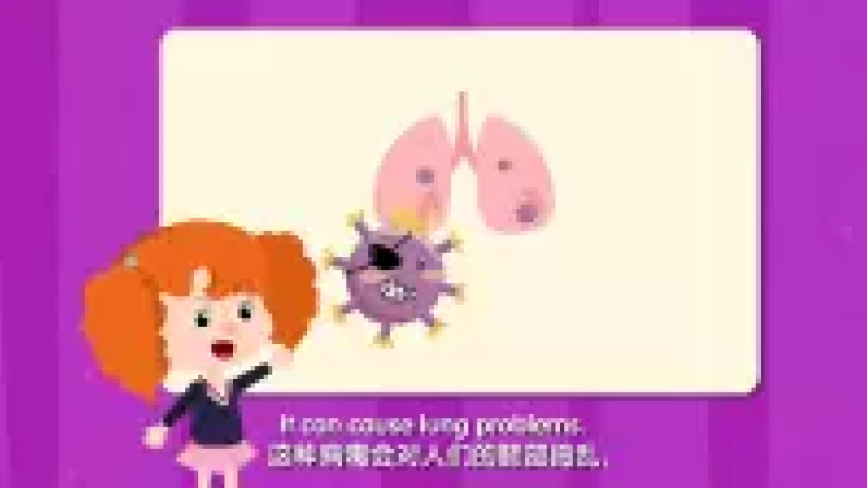 爱贝英语动画:新冠病毒不可怕,科学防护保健康