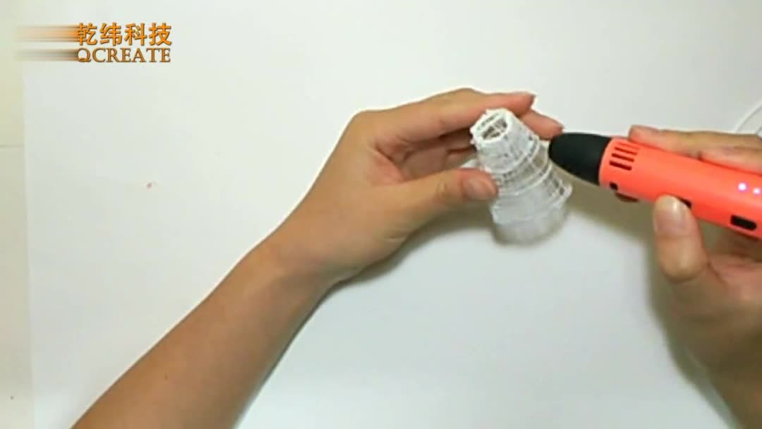 孩子的手工制作:使用3D打印笔DIY一个钥匙挂件