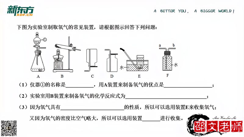 氧气制取-综合问题1