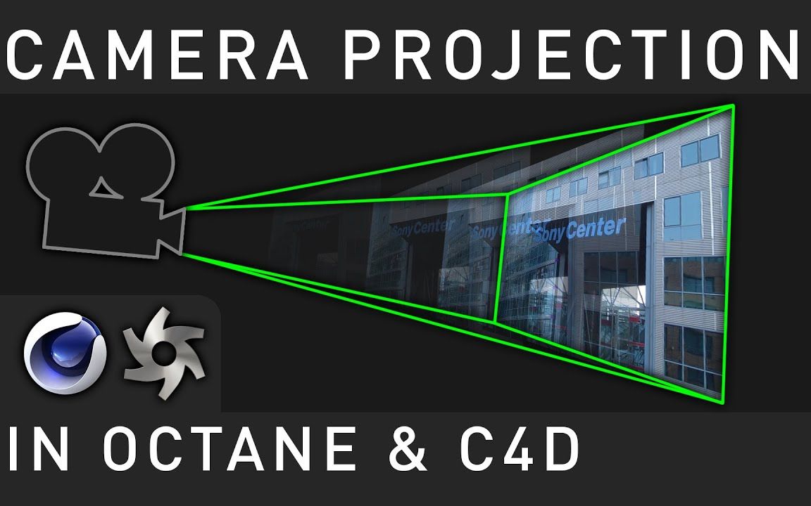 【C4D教程】如何在 C4D 中使用 Octane 设置摄像机投射