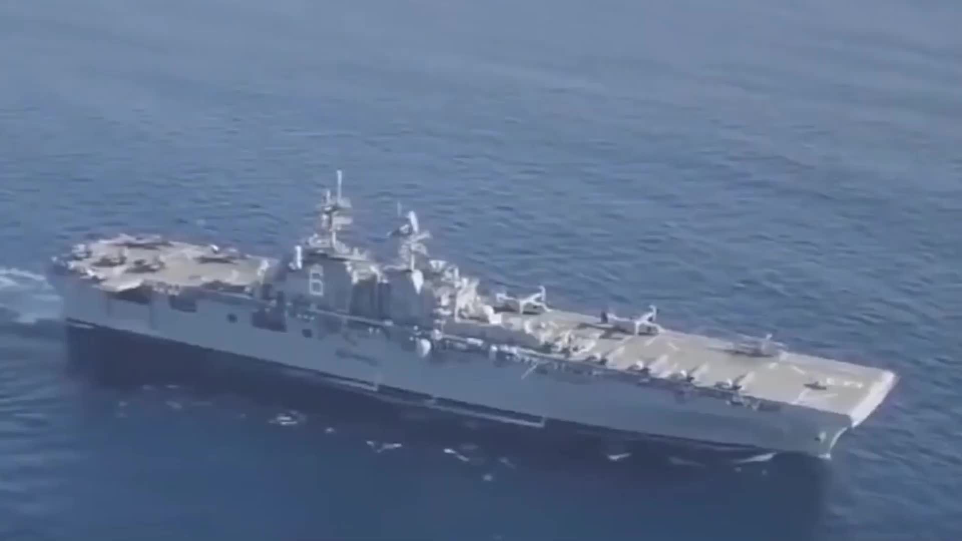 两栖攻击舰,排水量打平辽宁号,实战能力将远超075型
