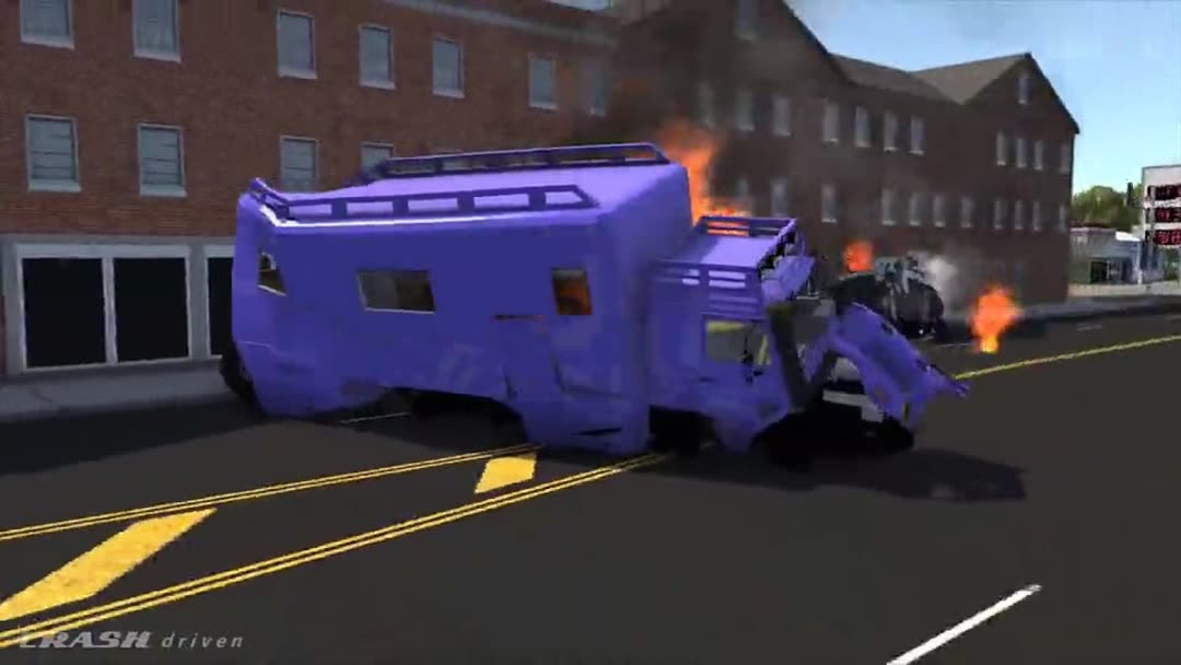 BeamNG模拟汽车警车追捕_第14期