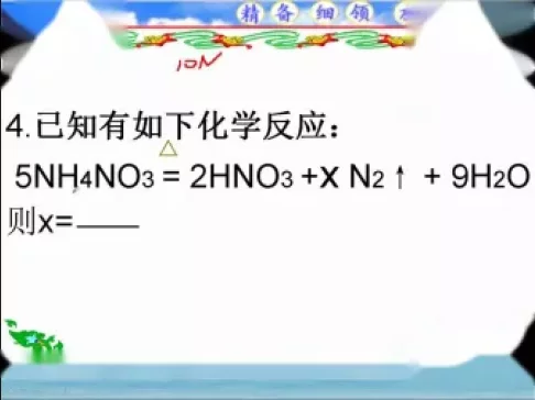 31质量守恒定律的微观解释及应用