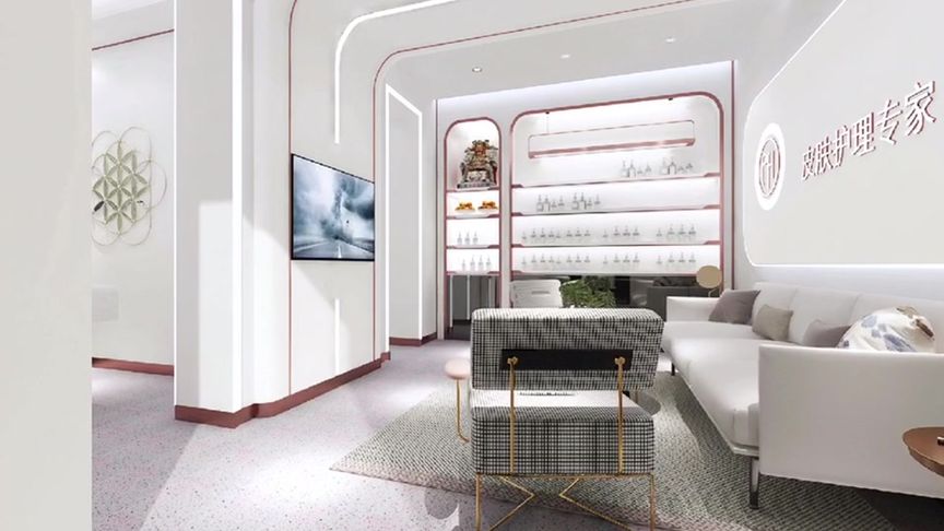 美容院的装修设计也很重要#公装 #设计 #全案设计