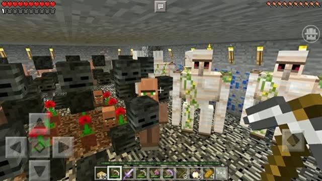 我的世界方块空岛 第二季01 主岛暗藏密室,村民铁傀儡齐聚一室