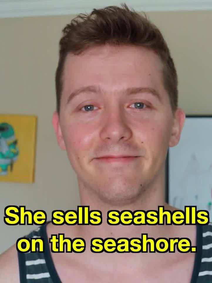 英语TongueTwister1她在海边卖贝壳 Trytry吧