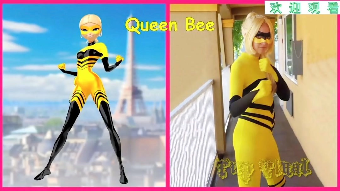 瓢虫雷迪 动漫主角们:真人模范秀,你觉得谁模仿最像,评论区见