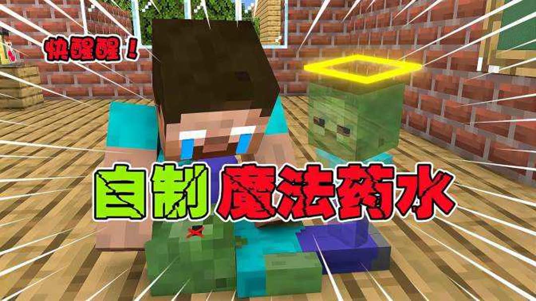 我的世界:him教大家制作魔法药水,同学们制作出的药水都不同