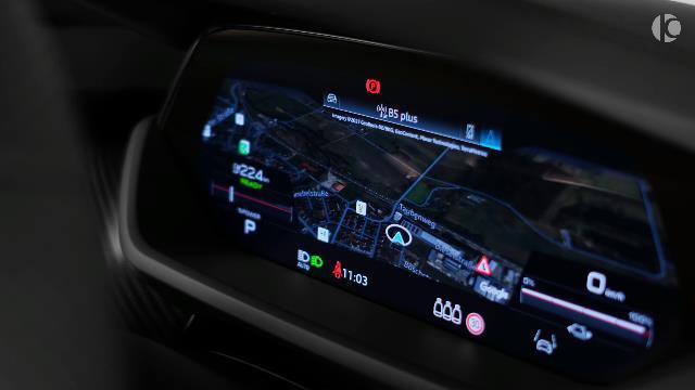 【超清细节】多功能屏幕!2021款奥迪RS ETron GT 内饰展示(下)