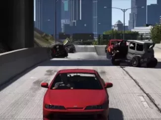 Beamng drive:汽车翻滚碰撞