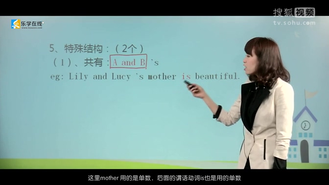 英语微课-解析名词所有格特殊结构