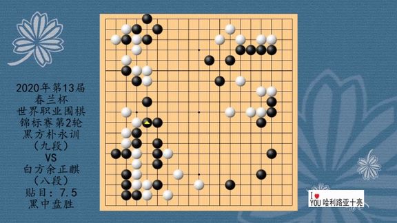 2020年第13届春兰杯世界职业围棋锦标赛第2轮,朴永训VS余正麒