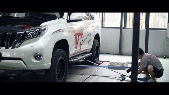 普拉多VT双螺杆机械增压马力测试# #