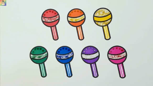 幼儿学画画,简笔画超可爱甜甜的棒棒糖画法,超级简单的画法