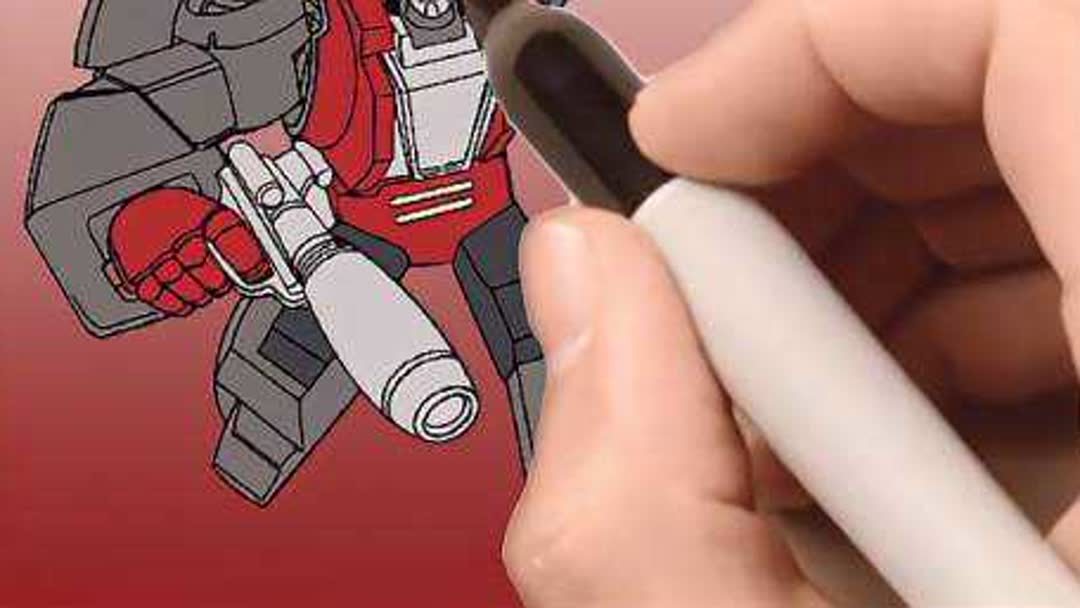 爸爸画的变形金刚VS我画的变形金刚