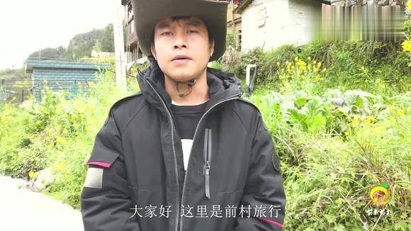 航拍贵州大山里的侗族村寨,村子周围青山环绕,纯正的天然美