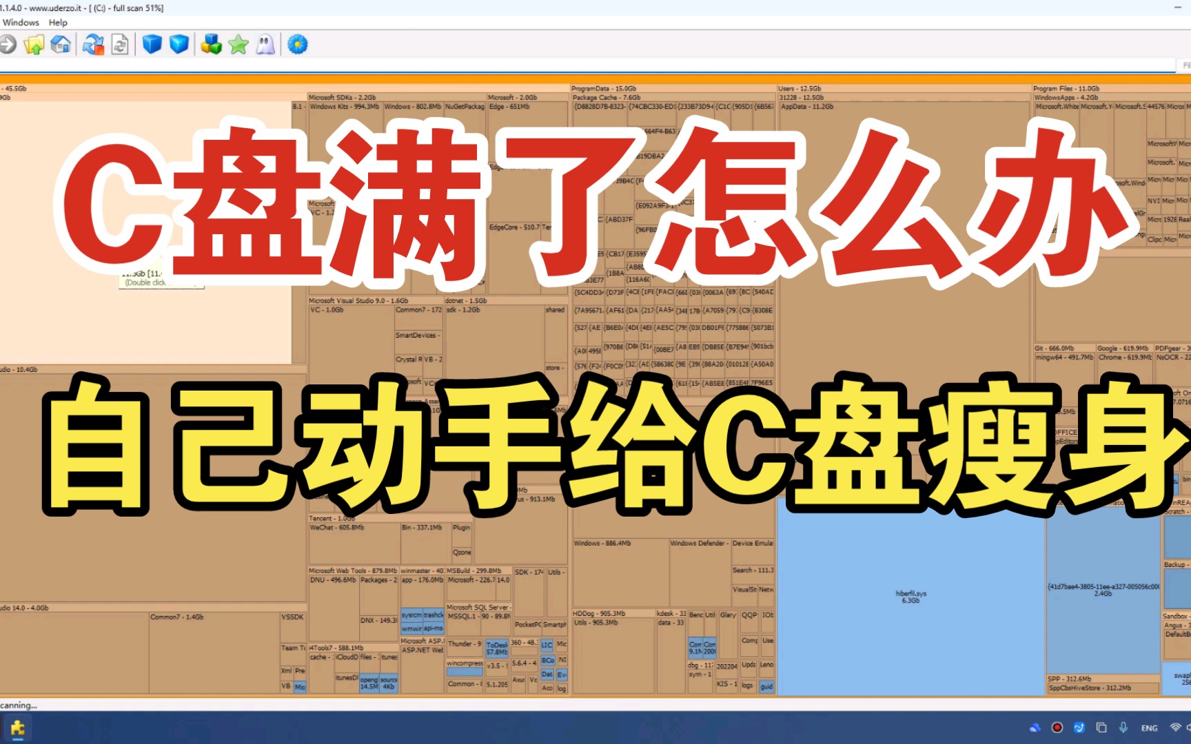 C盘满了怎么办,自己动手给C盘瘦身