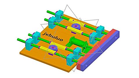 气缸齿轮齿条开袋非标自动化机械设计机构动画视频