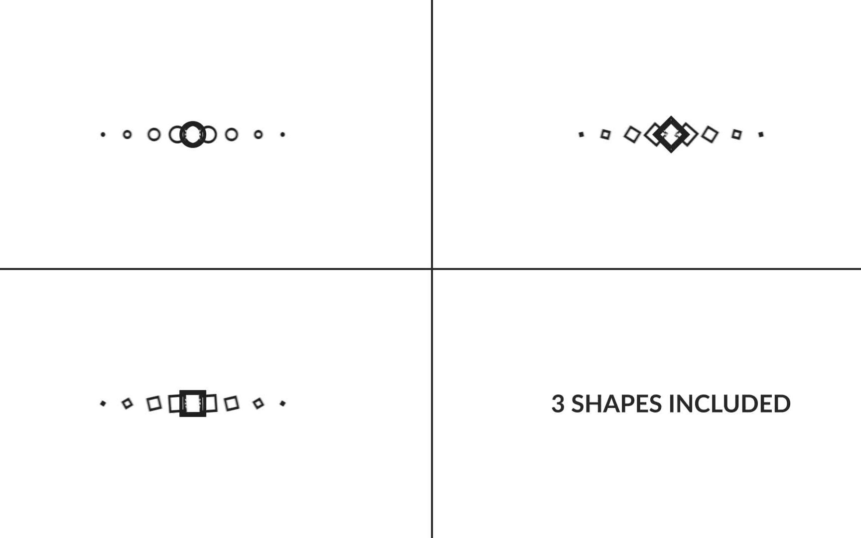 FCPX模板-几何图案拖影效果的动态logo模板 Final Cut Pro模板
