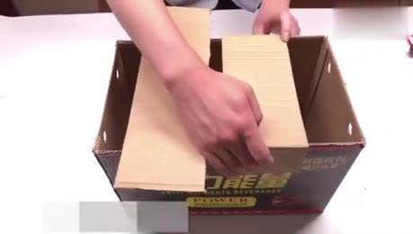 空纸箱只需切几刀,就能做成2个超实用的东西