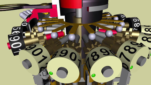 动画演示手摇计算器原理,这谁发明的,真是个天才