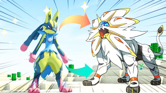 我的世界精灵宝可梦16:沙漠发现闪光路卡利欧,高级球抓沙漠蜻蜓