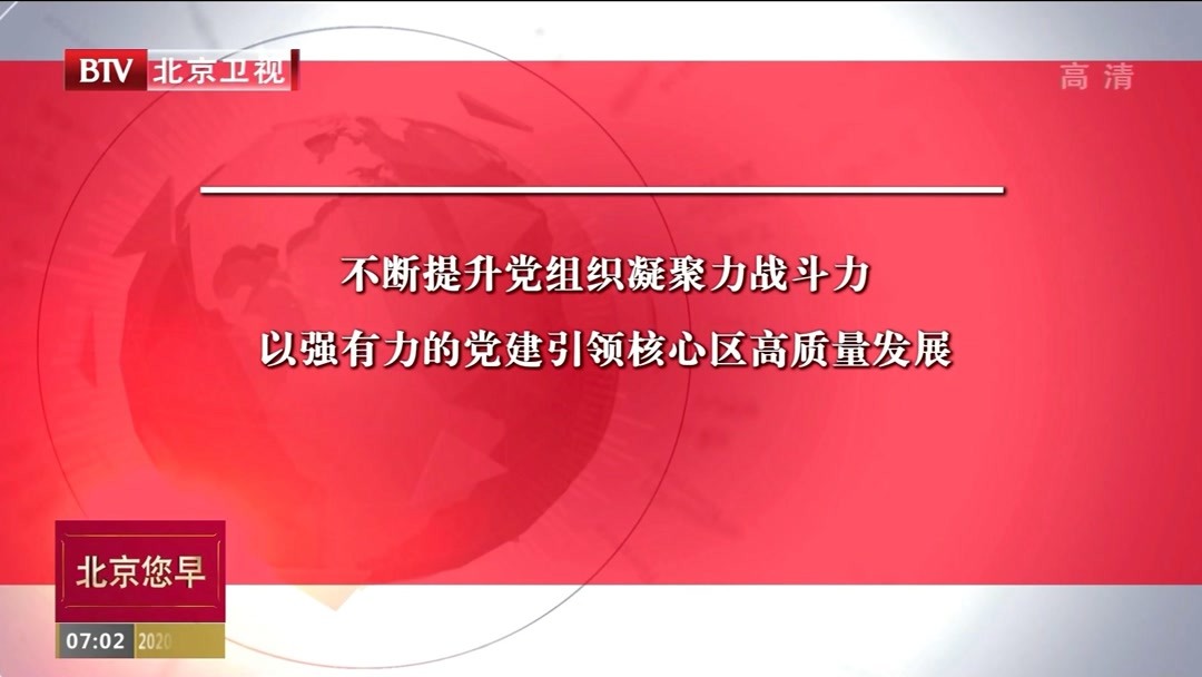 不断提升党组织凝聚力战斗力 以强有力的党建引领核心区高质量发展